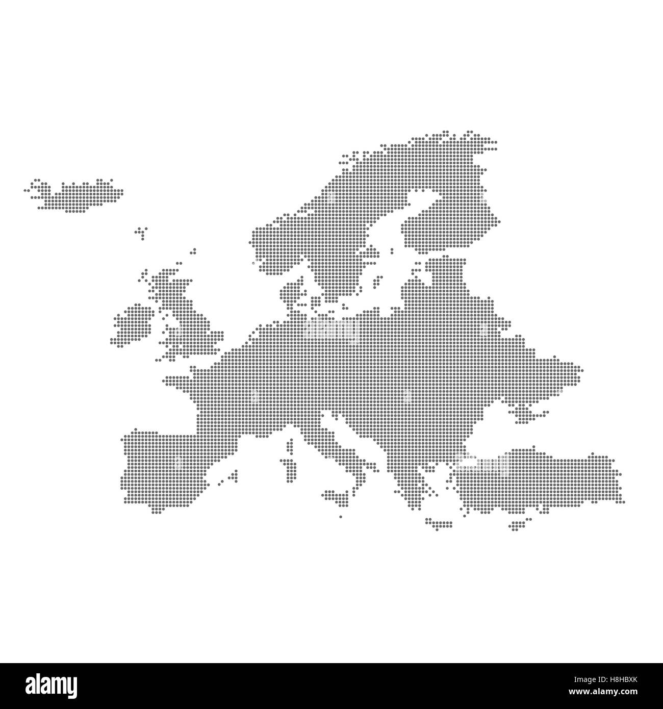 Europe map countries vector hi-res stock photography and images - Alamy