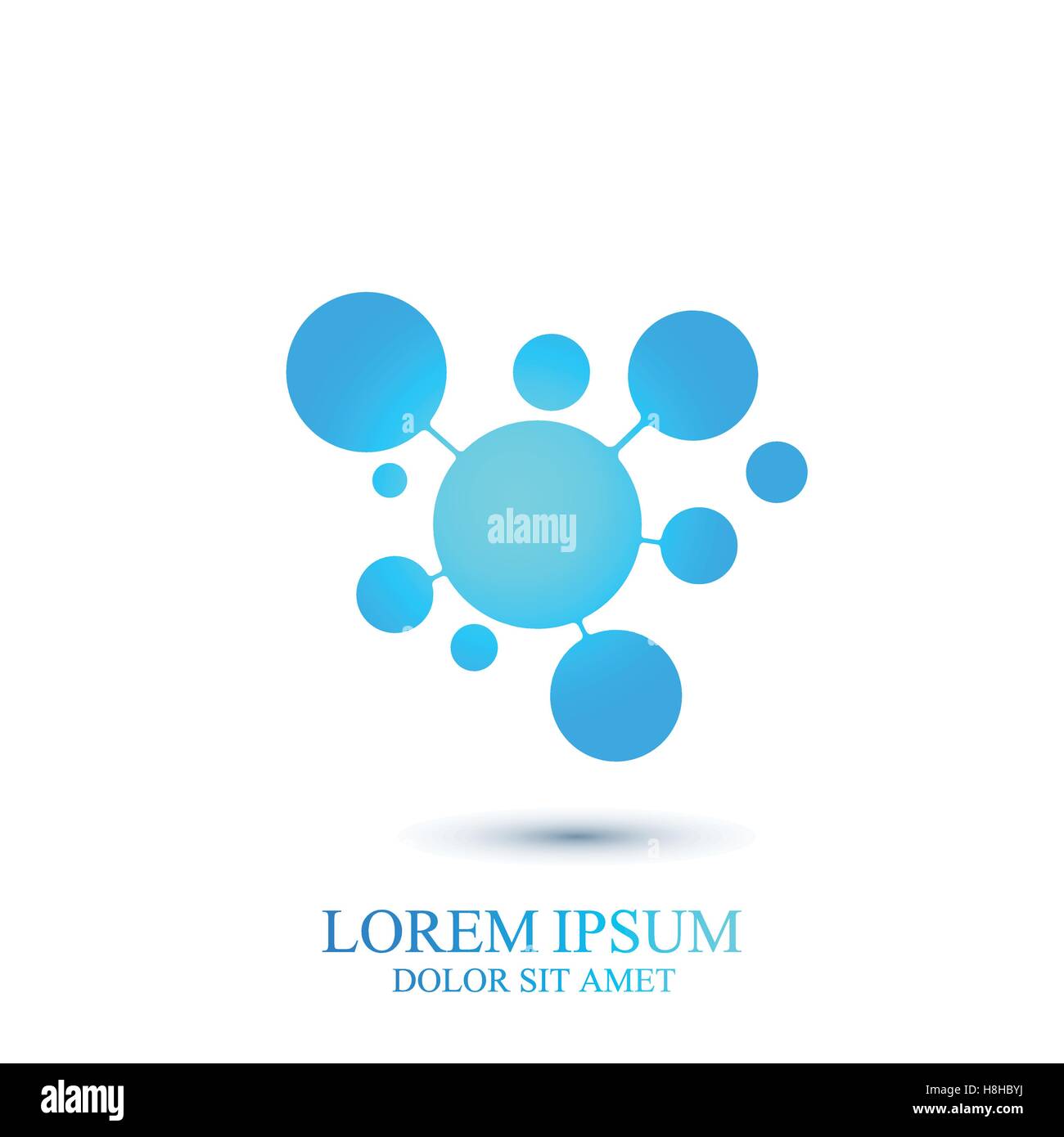 Nodes vector icon modern Cut Out Stock Images & Pictures - Alamy