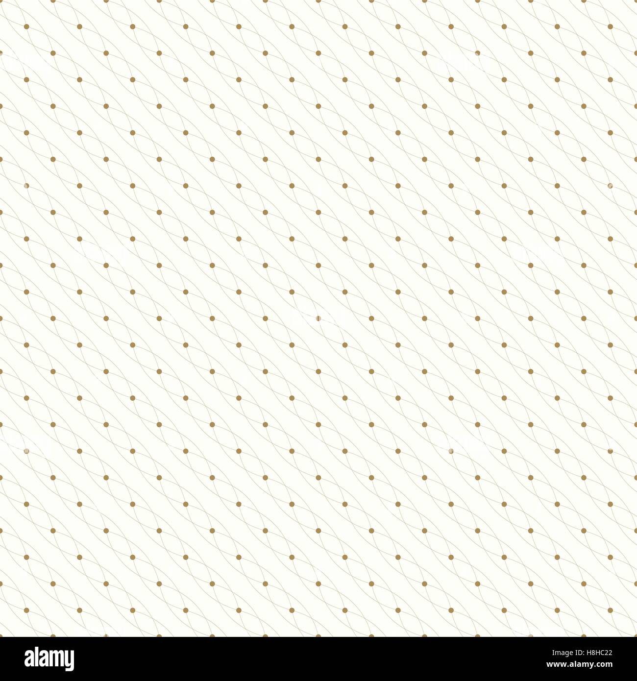 Seamless geometric pattern. Connected lines with dots. Vector ...