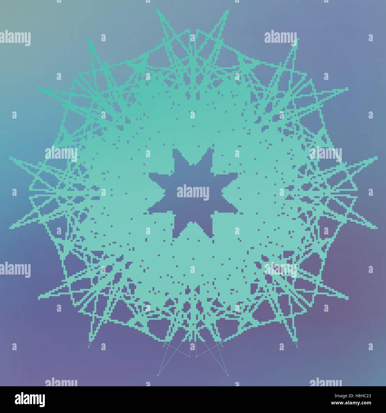 Geometric Abstract Form With Connected Lines And Dots Vector Illustration Stock Vector Image