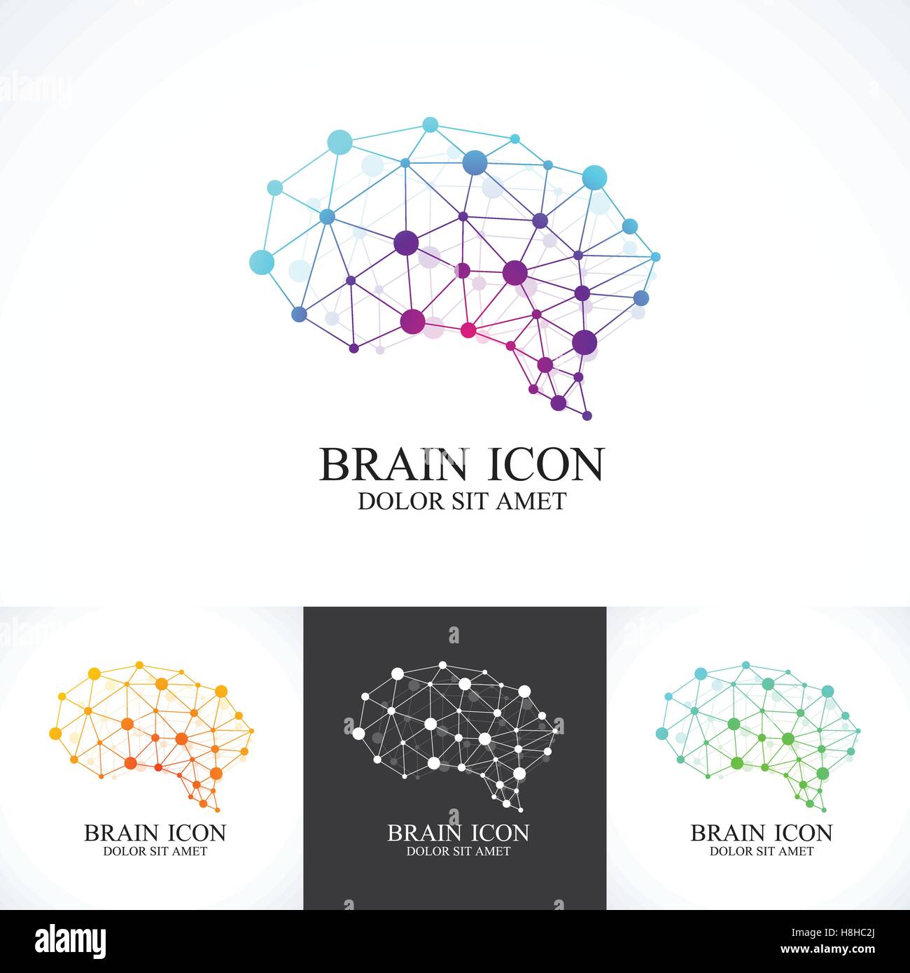 Brain leaf Stock Vector Images - Alamy