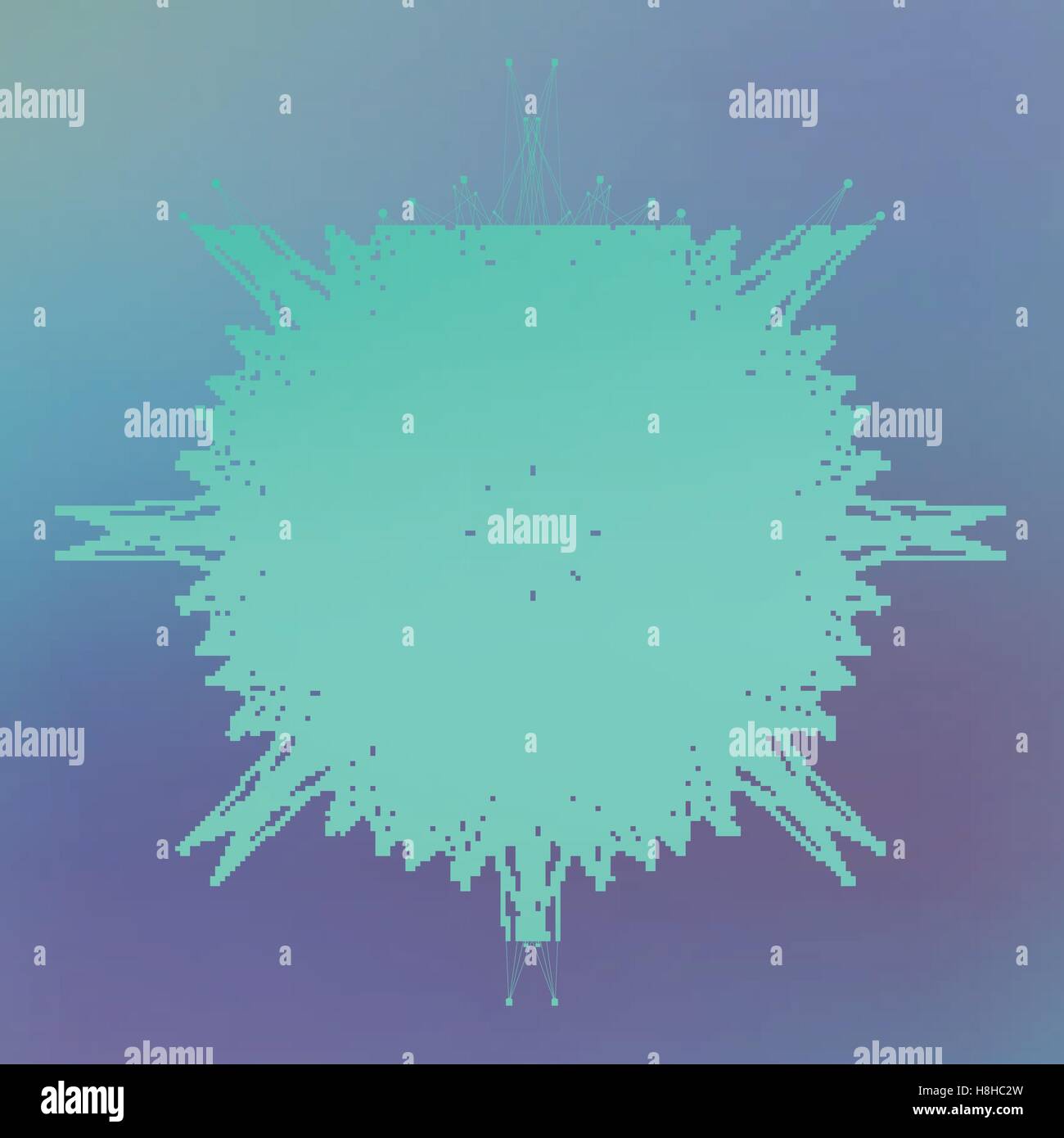 Geometric Abstract Form With Connected Lines And Dots Vector Illustration Stock Vector Image