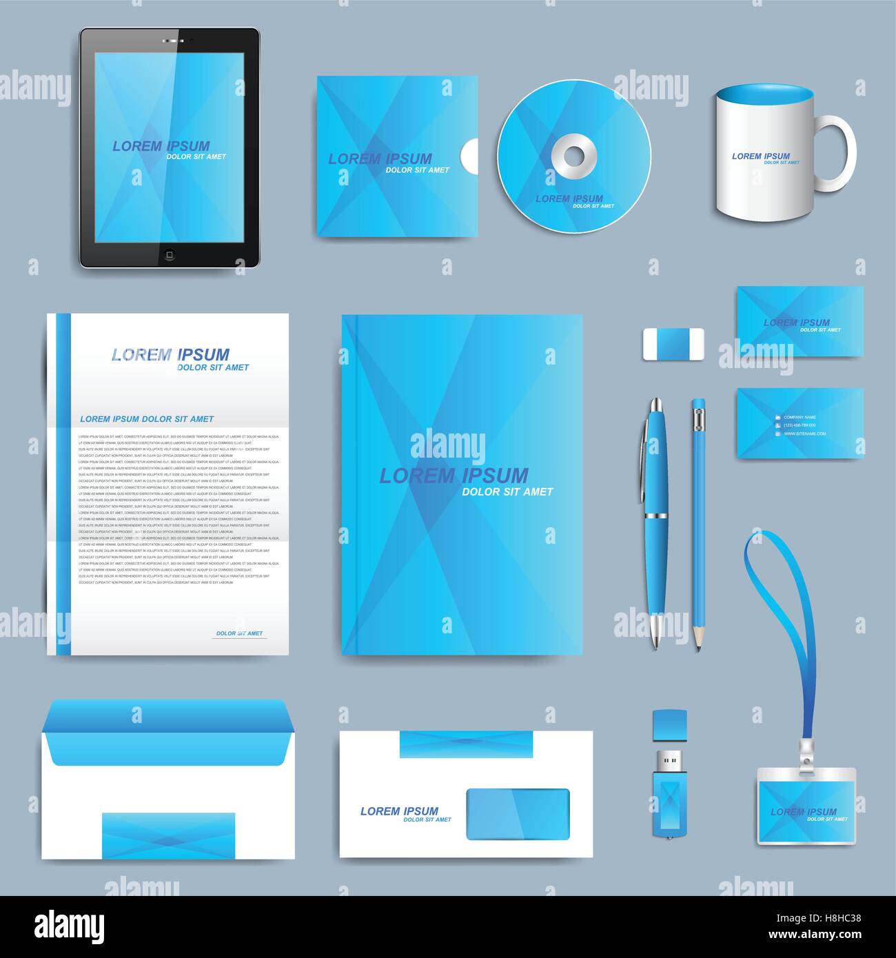 Set of vector corporate identity template. Modern business design Stock ...