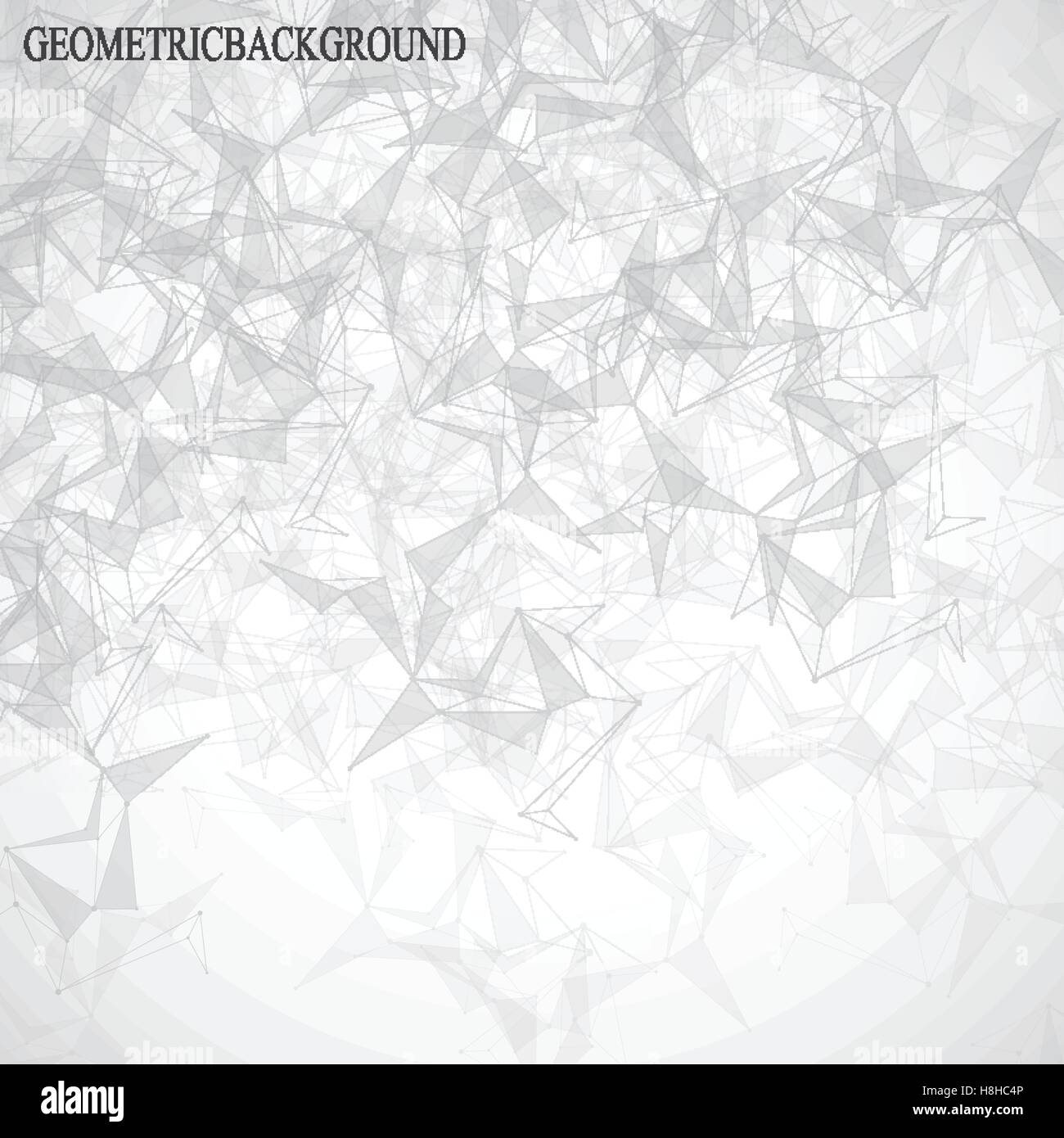 Grey Graphic Background Molecule And Communication Connected Lines With Dots Vector