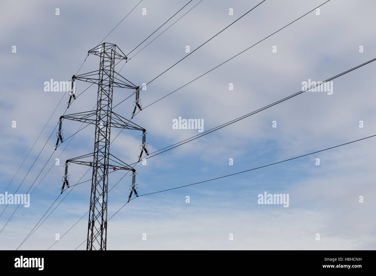 High voltage pylons Stock Photo - Alamy