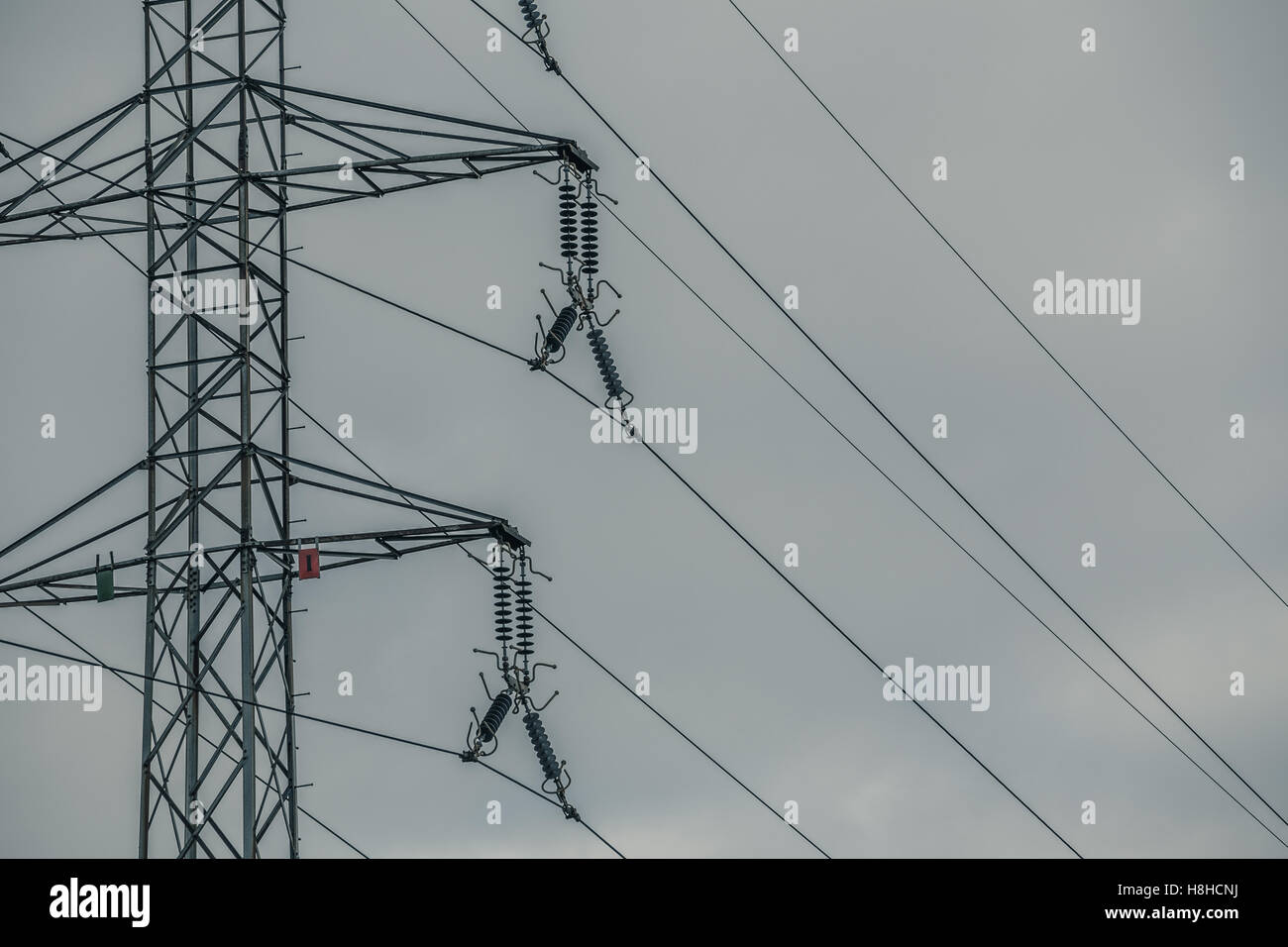 High voltage pylons Stock Photo - Alamy