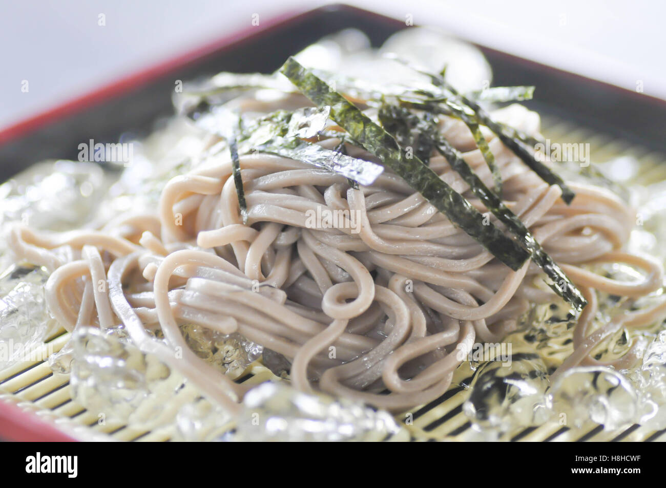 cold soba or cold noodle , Japanese food Stock Photo - Alamy