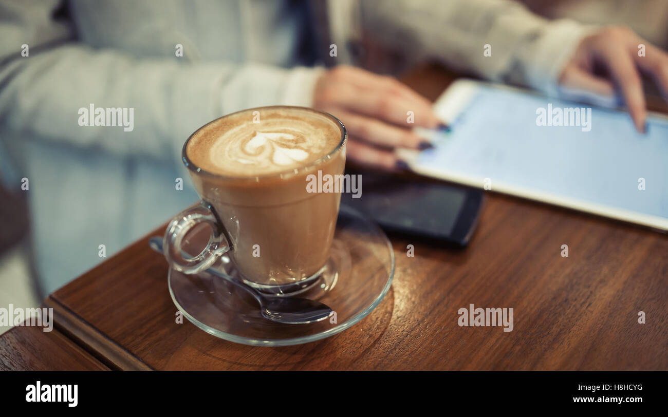 Woman drinking coffee during office hi-res stock photography and images ...