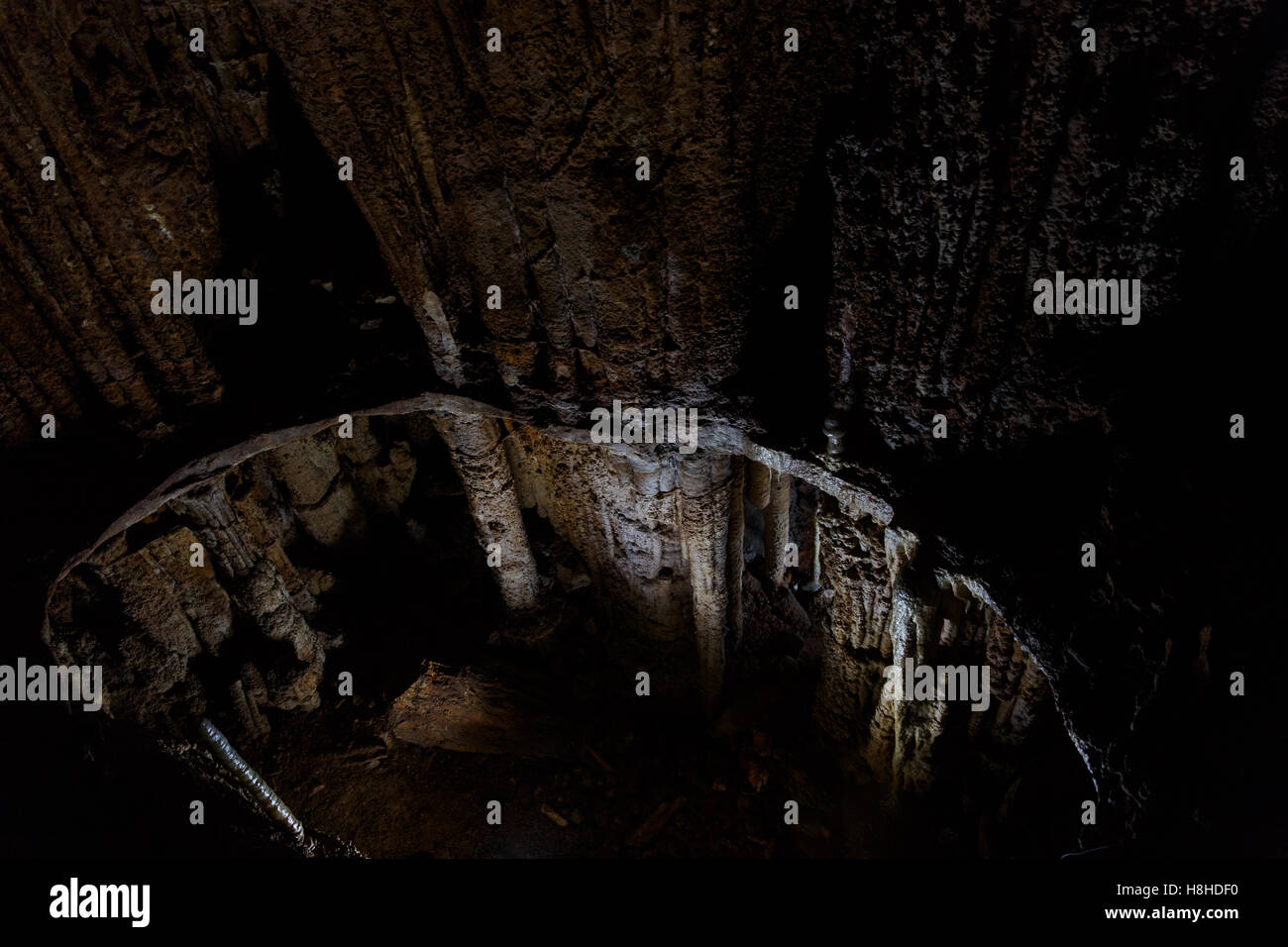 Russia. Crimea. Cave Emine-Bair-Khosar. 09/20/2016 Dead cave lake Stock ...