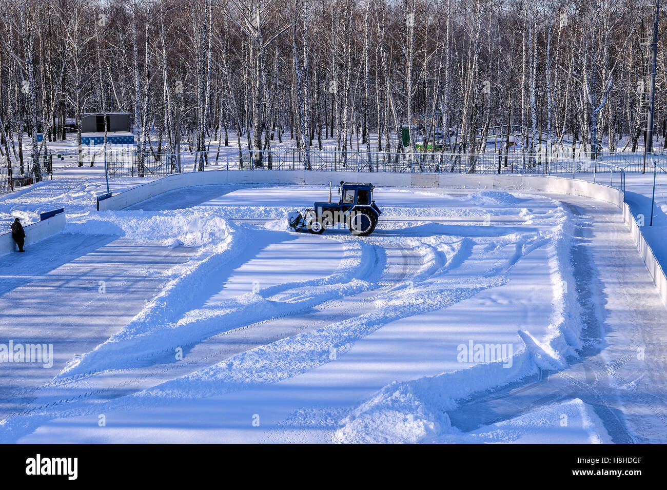 Cleaning football pitch hi-res stock photography and images - Alamy