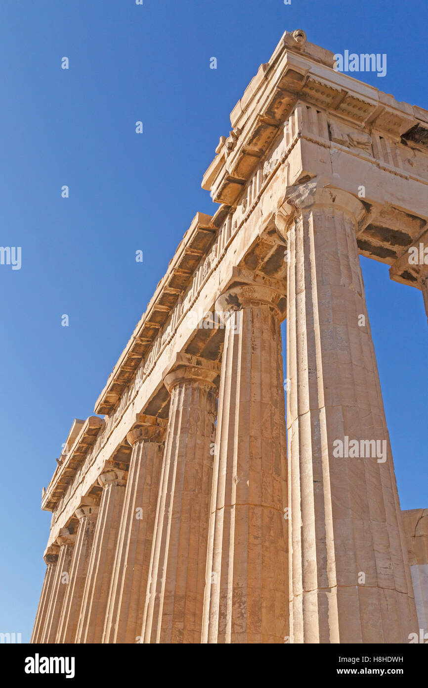 columns of Parthenon temple in Athens, Greece Stock Photo - Alamy