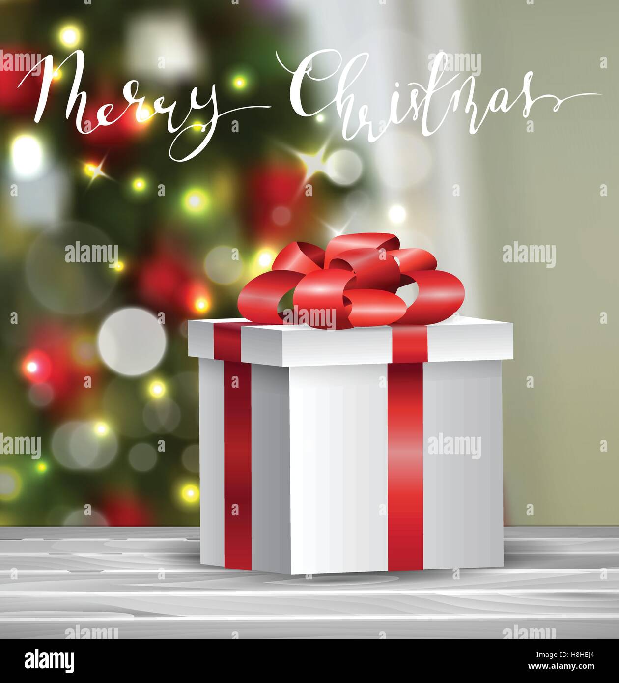 Background with Christmas ball Stock Vector Image & Art - Alamy