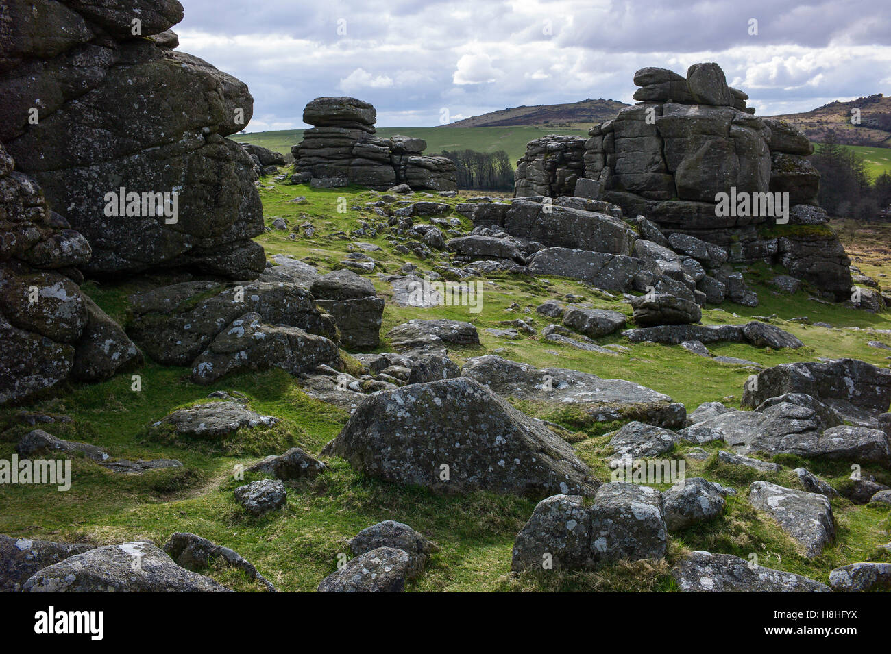 Hound tor rock formations hi-res stock photography and images - Alamy