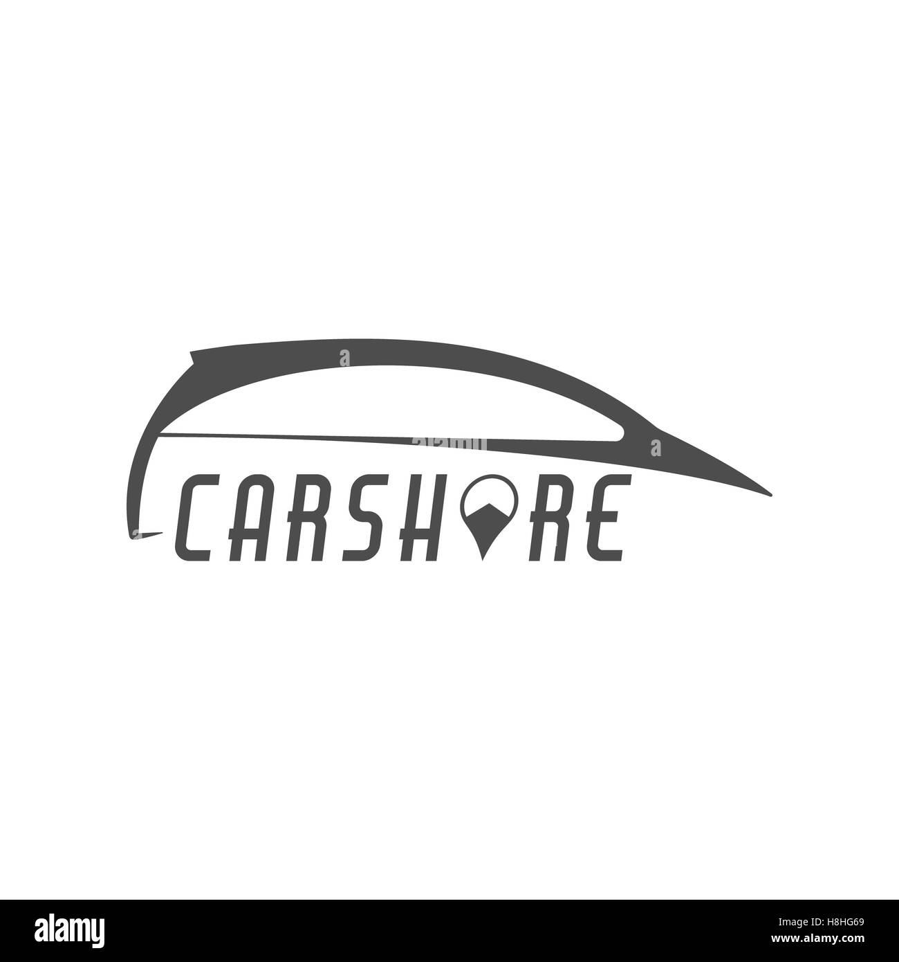 Car share logo design. Car Sharing concept. Collective usage of cars ...