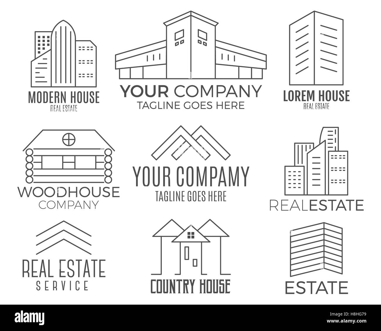 House Logos Clip Art