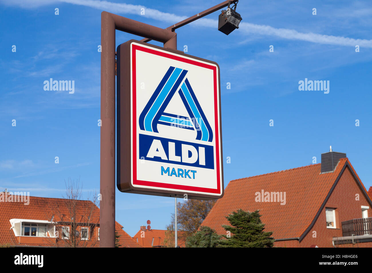 Advertising sign with aldi sud logo hi-res stock photography and images ...