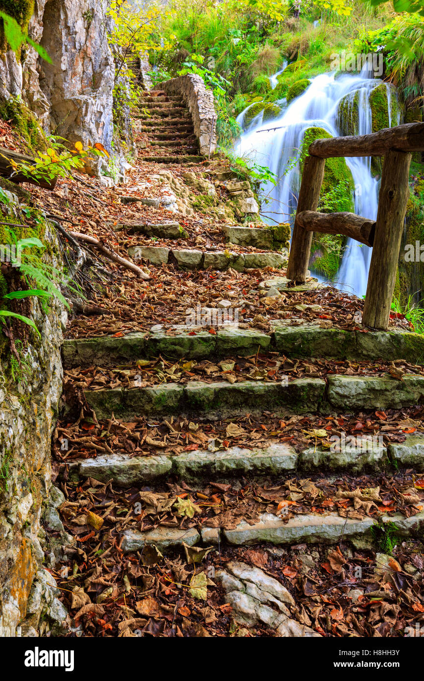 Autumn waterfall scene hi-res stock photography and images - Alamy