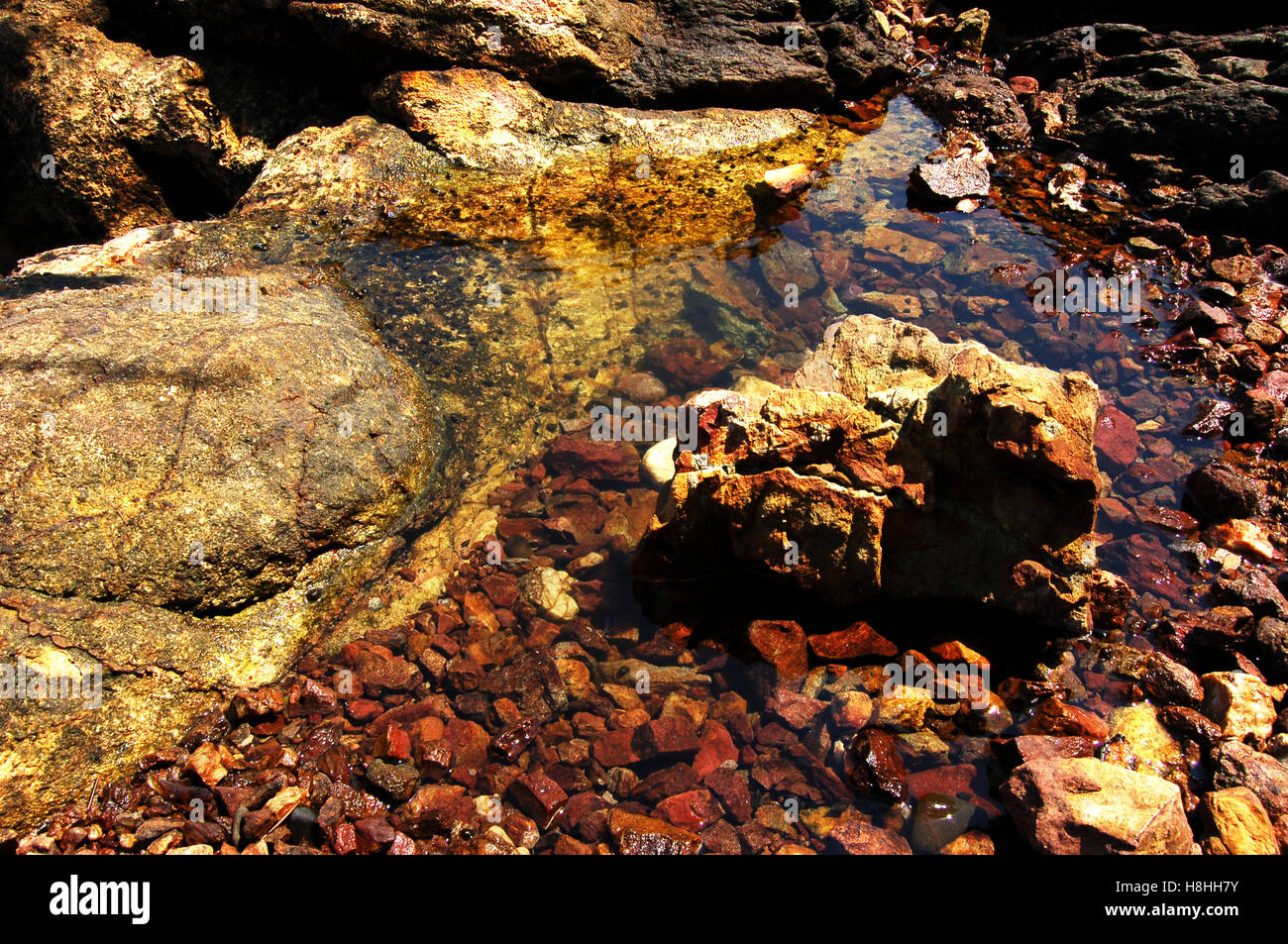 Stones in the river Stock Photo - Alamy