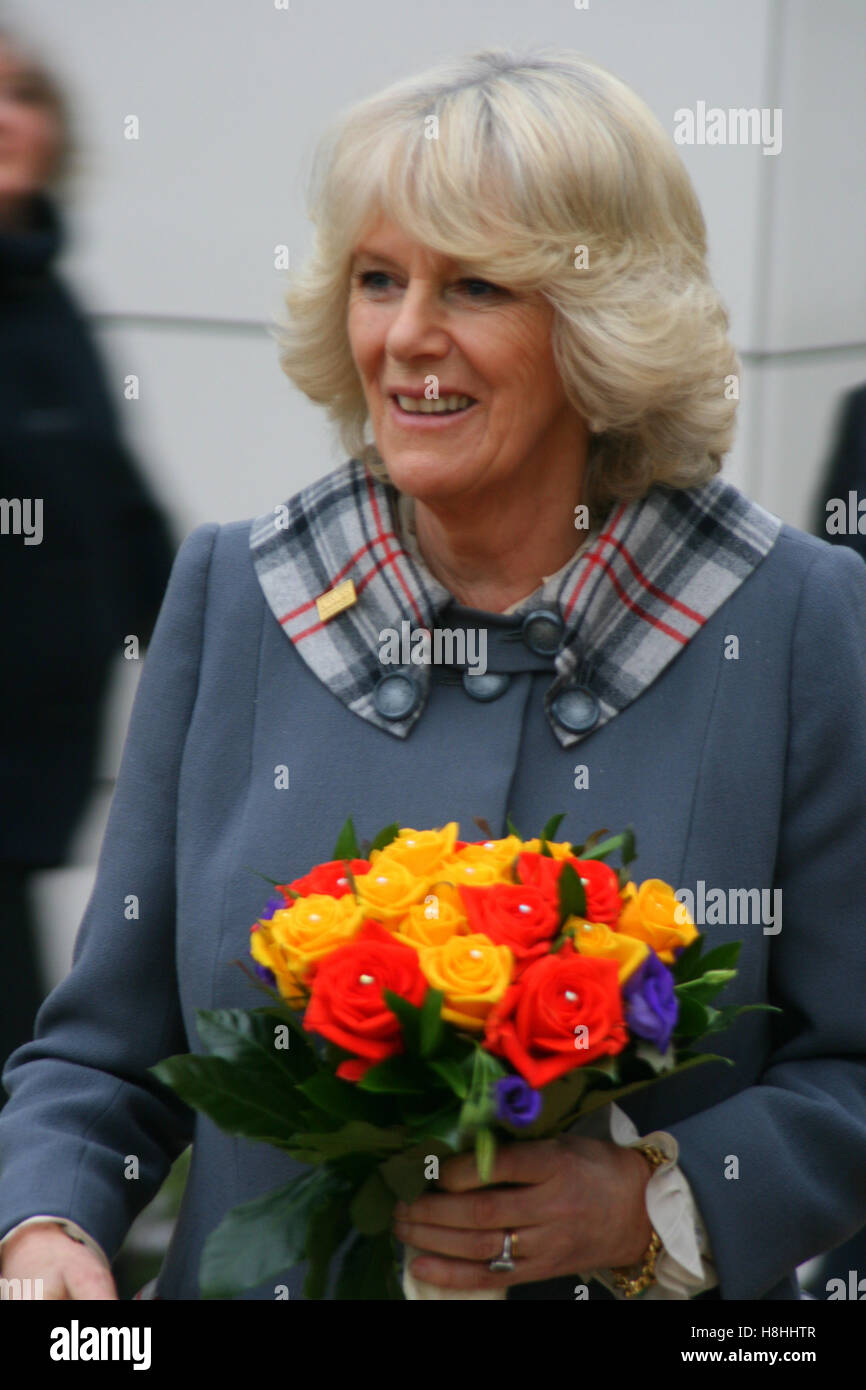 HRH The Duchess of Cornwall visits Chesterfield February 2011 Stock ...
