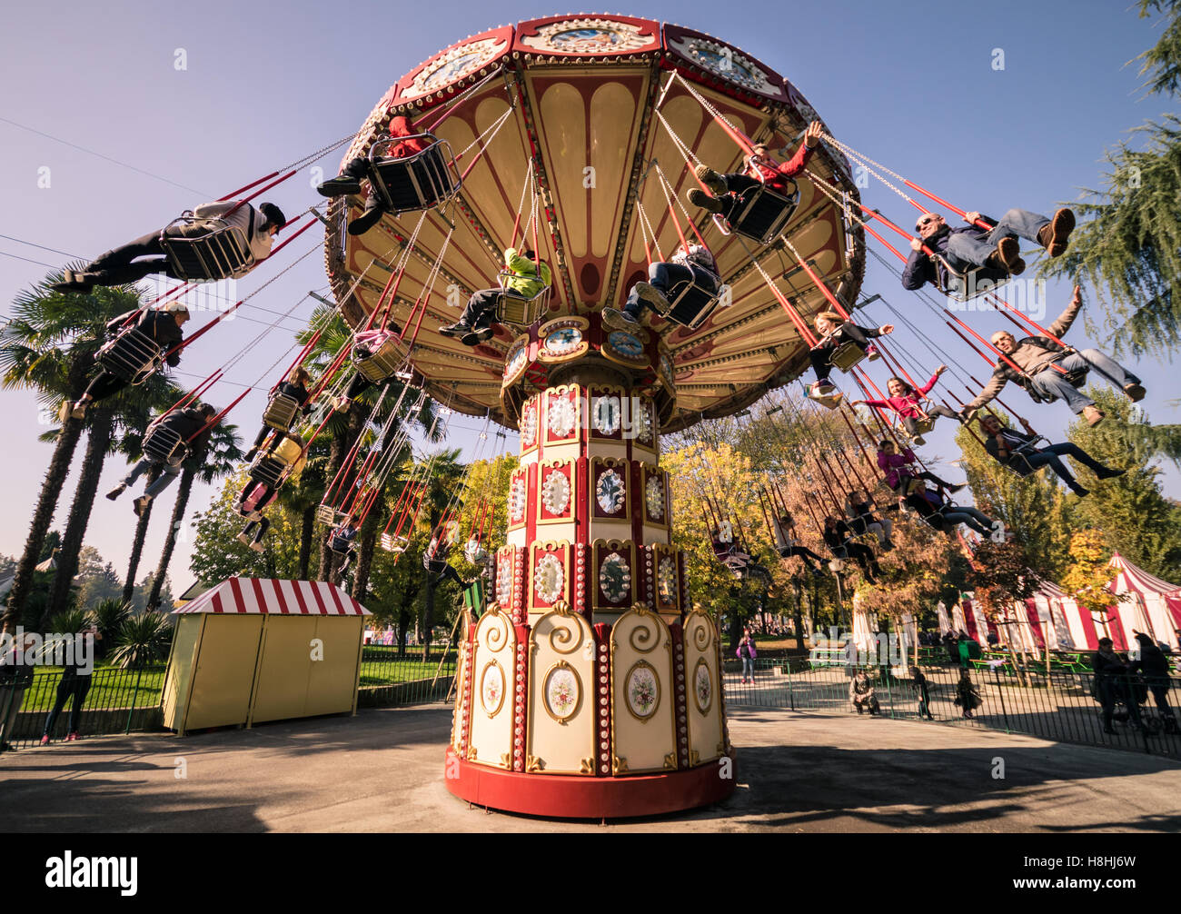 Bergamo, Italy - October 30, 2016: Leolandia is an amusement park ...