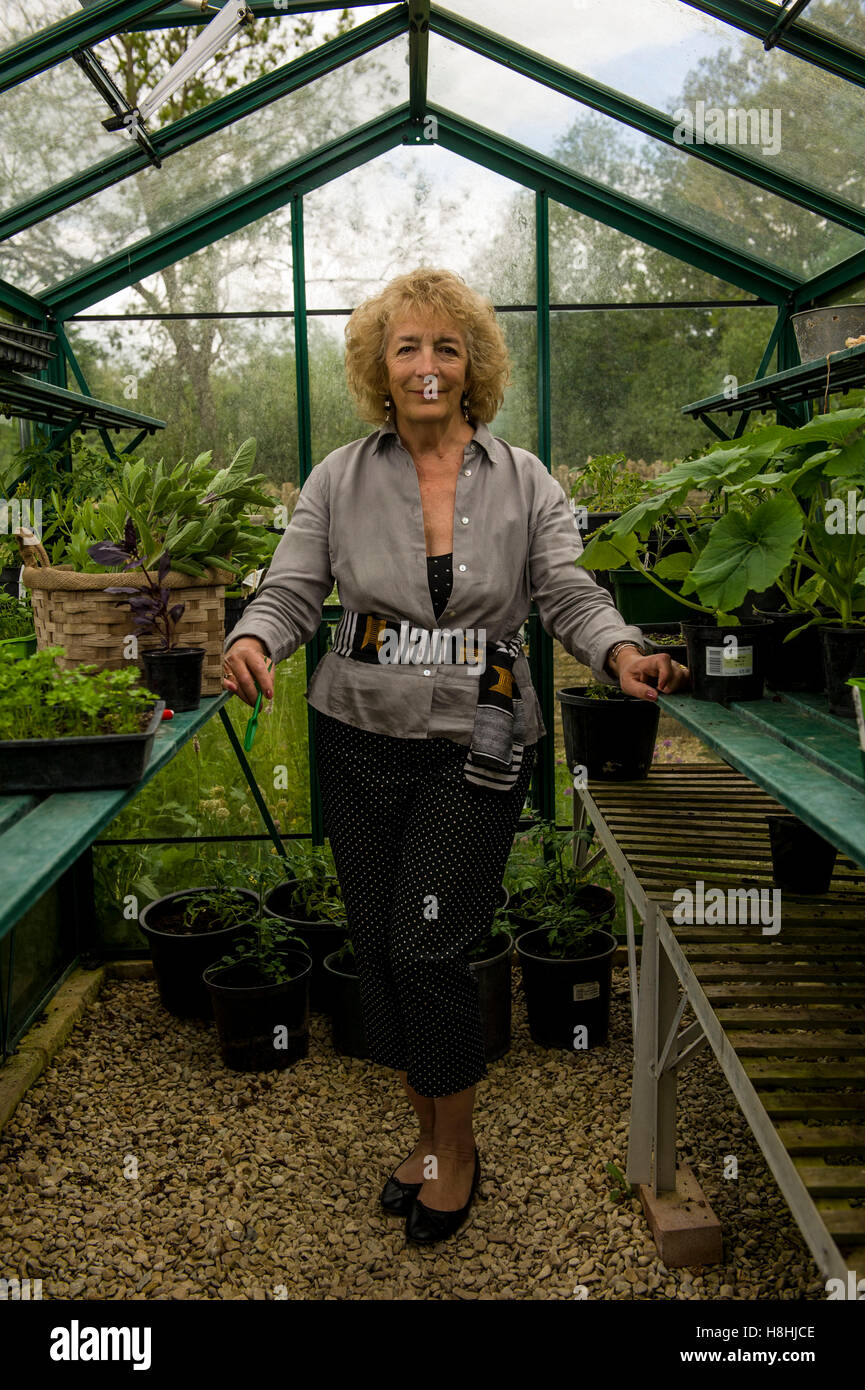 Judith Hann former TV presenter pictured in garden of her home in ...