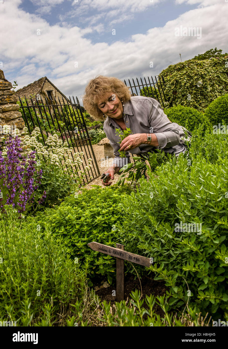Judith Hann former TV presenter pictured in garden of her home in ...