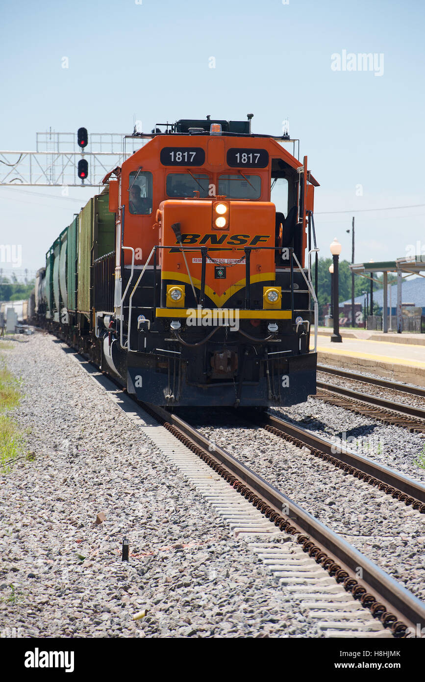 Freight train at Galesburg Illinois, USA Stock Photo - Alamy