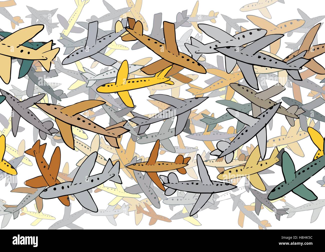 Airplan colored hi-res stock photography and images - Alamy