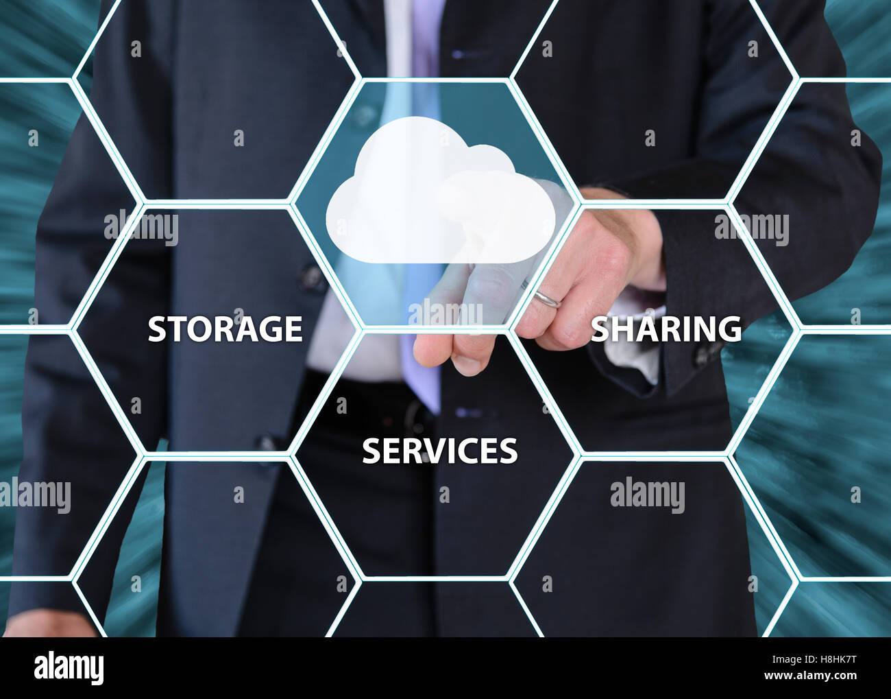 concept about cloud computing, applications, storage, online services ...