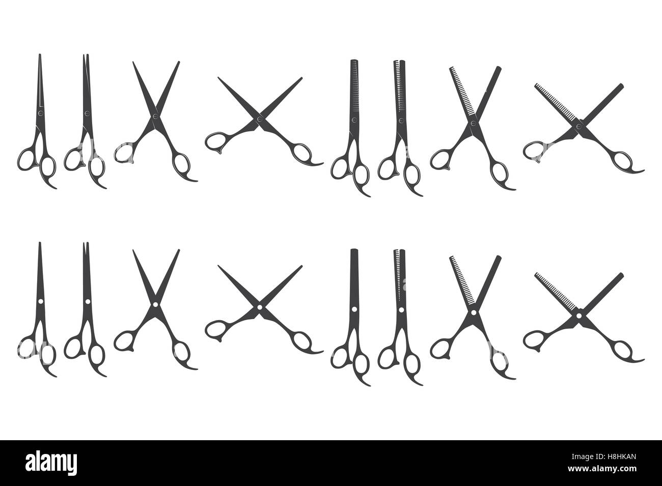 Open Barber Scissors Png