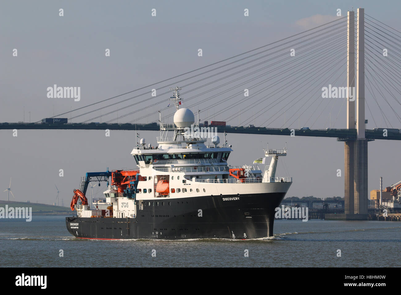 RRS Discovery pictured on a visit to the Thames in 2015 Stock Photo - Alamy