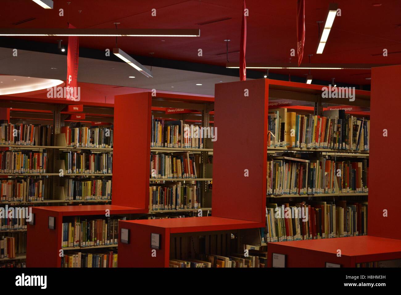 Inside of the recently renovated Johnson building of Boston Public ...