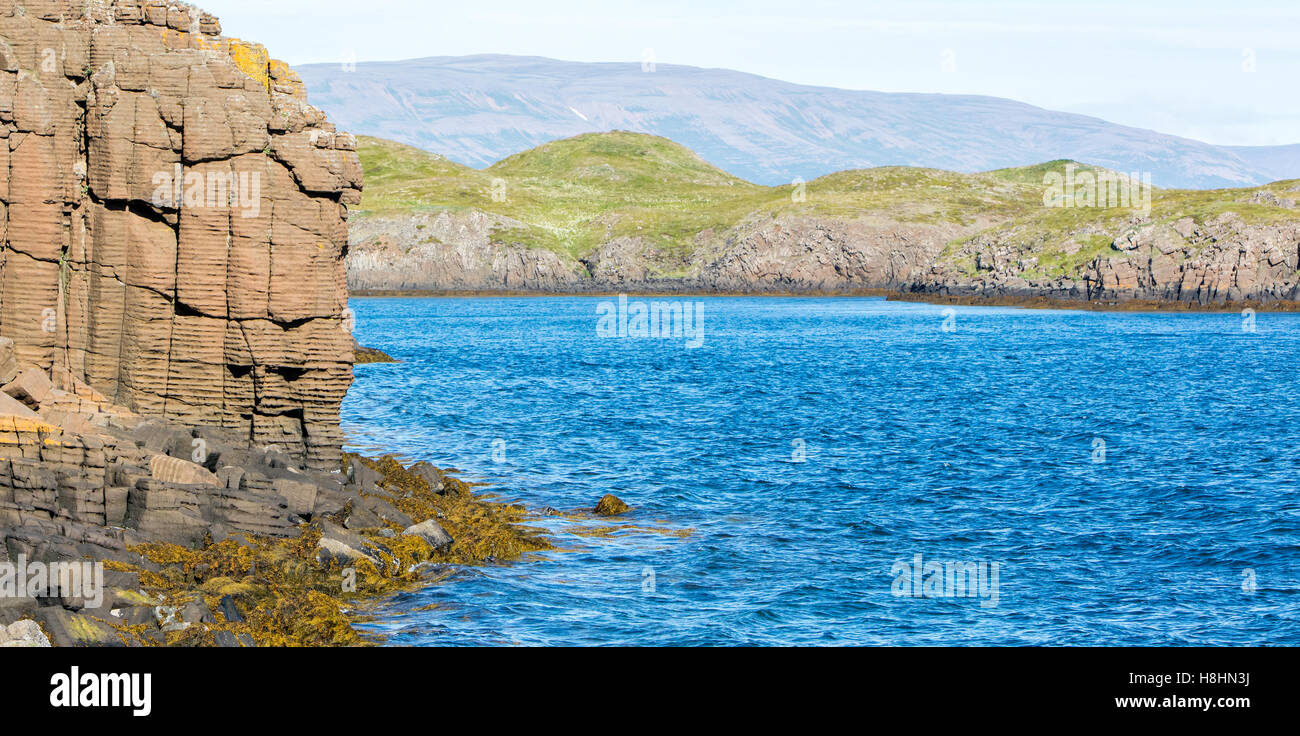 On the edge of the cliff - Westcoast of Iceland Stock Photo - Alamy