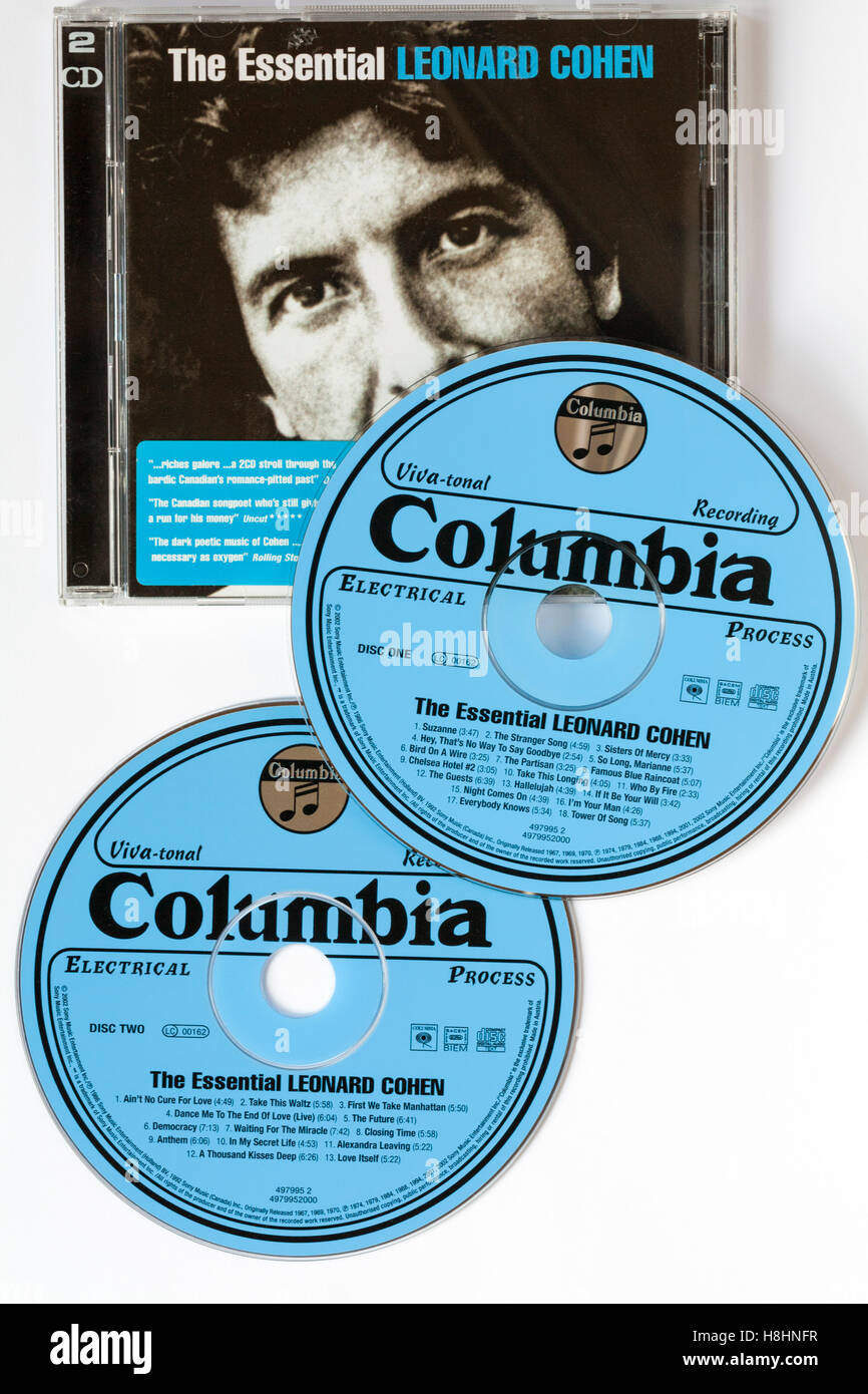 Leonard Cohen CDs compact discs - The Essential Leonard Cohen CDs set ...