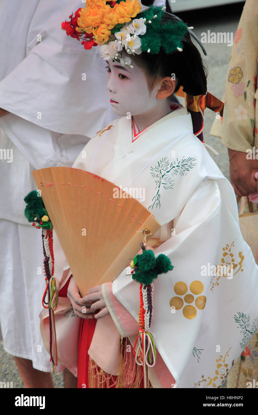 Japan, Kyoto, Zuiki festival, procession, people, children Stock Photo ...