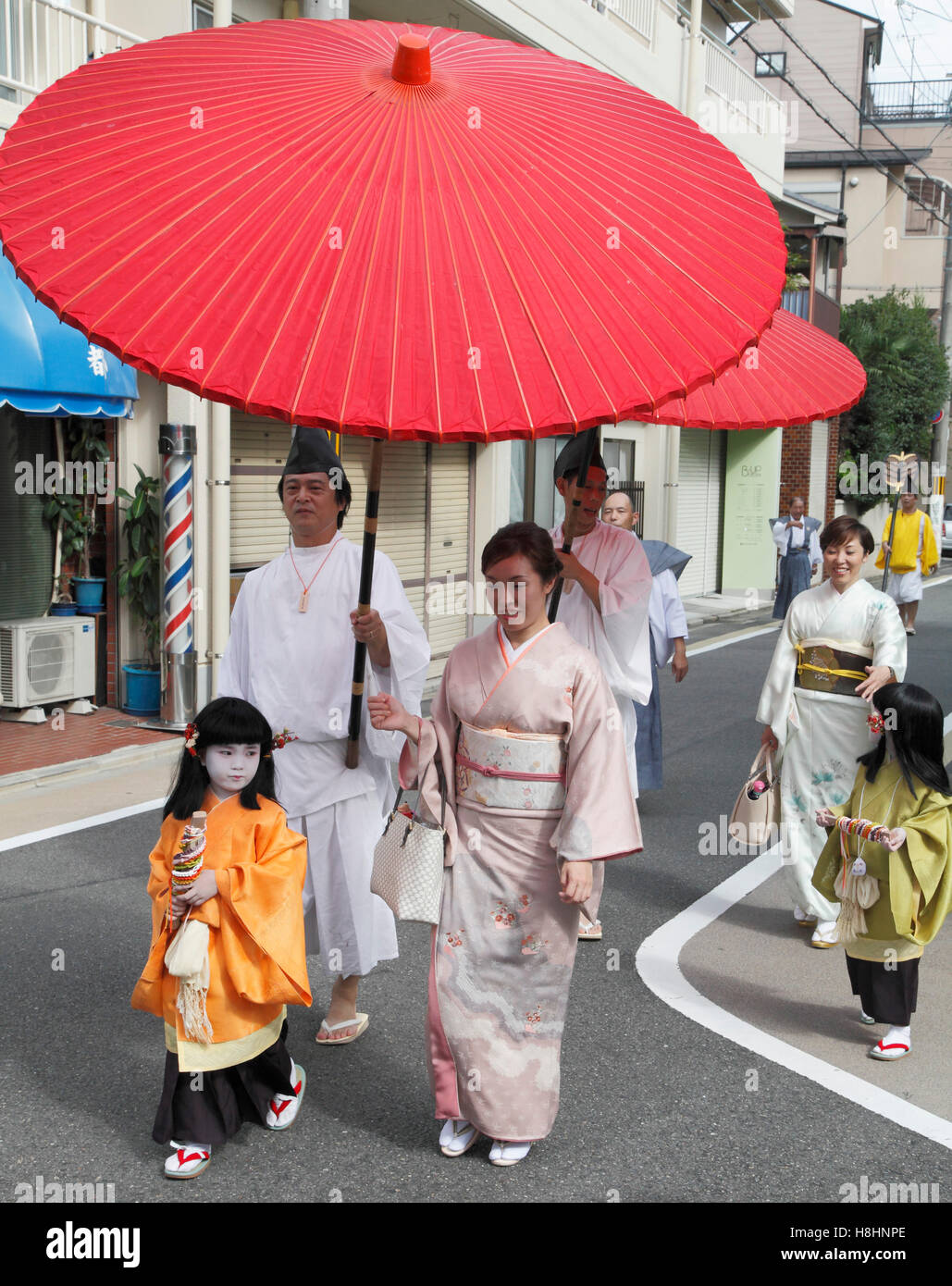 Japan, Kyoto, Zuiki festival, procession, people, children Stock Photo ...