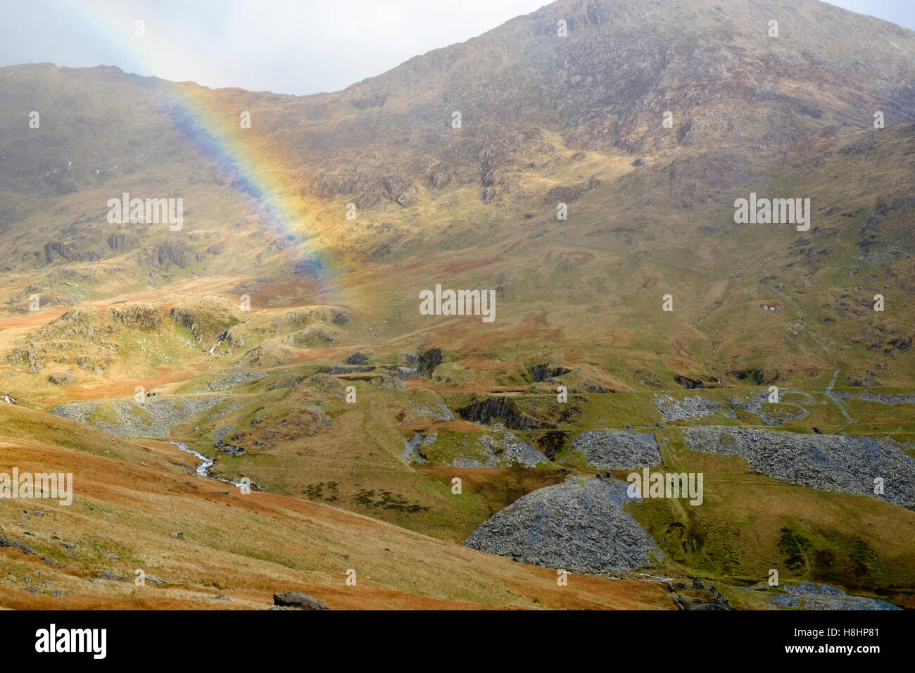 Rainbow over wales hi-res stock photography and images - Alamy