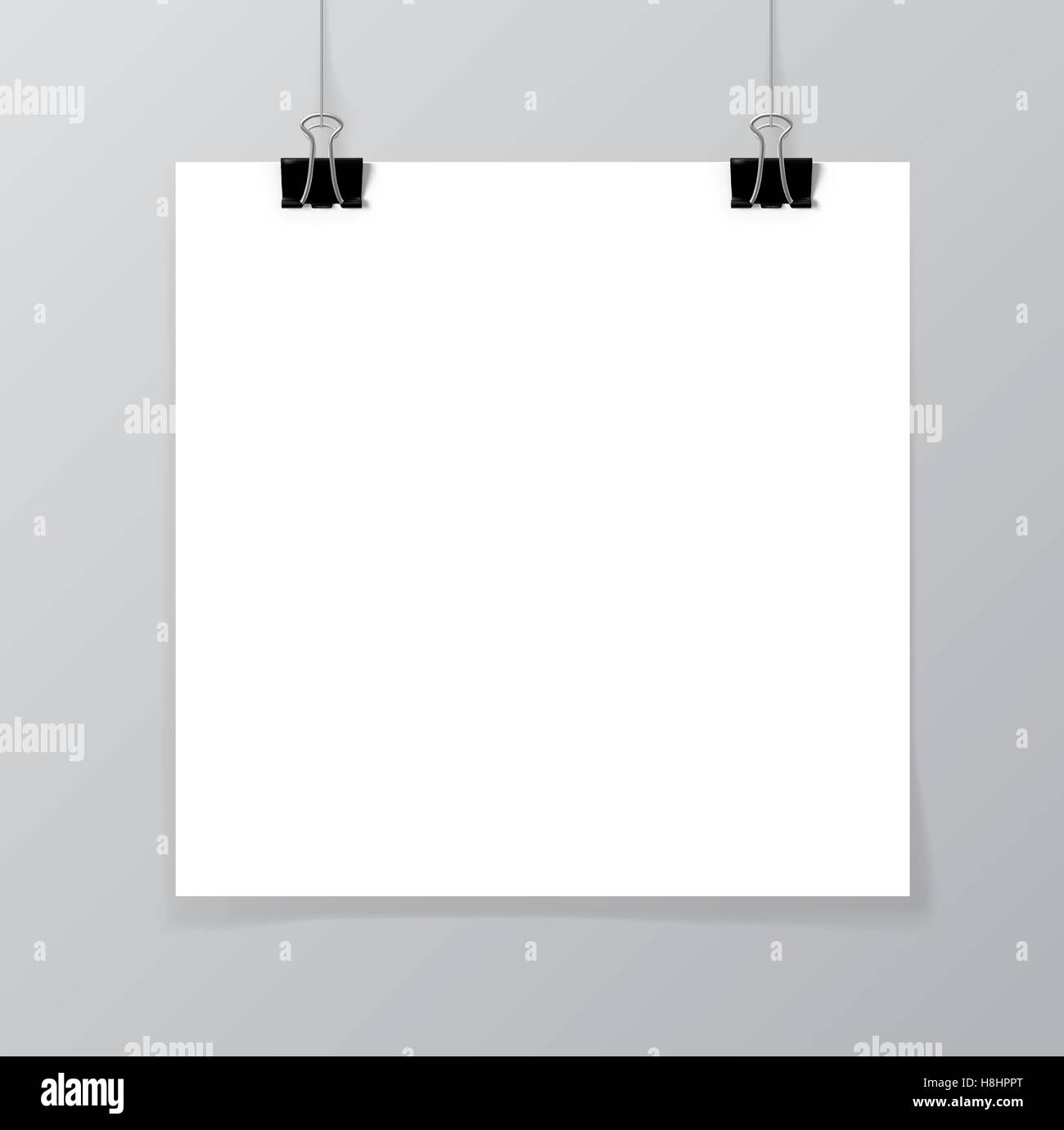 A4 paper paperclip Stock Vector Images - Alamy