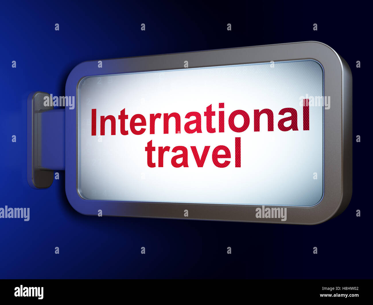 Tourism concept: International Travel on billboard background Stock ...