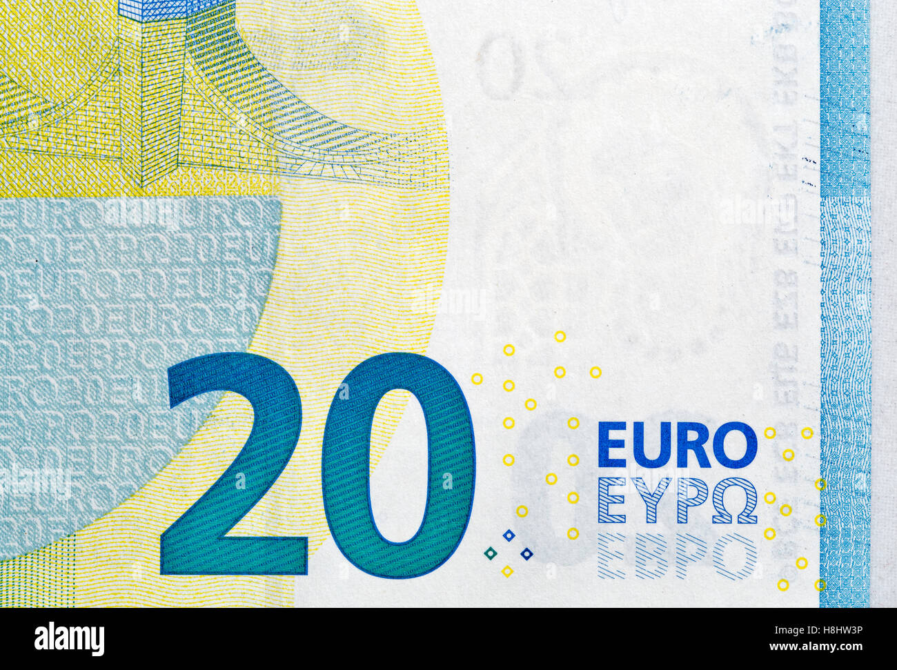 20 euro banknote back hi-res stock photography and images - Alamy