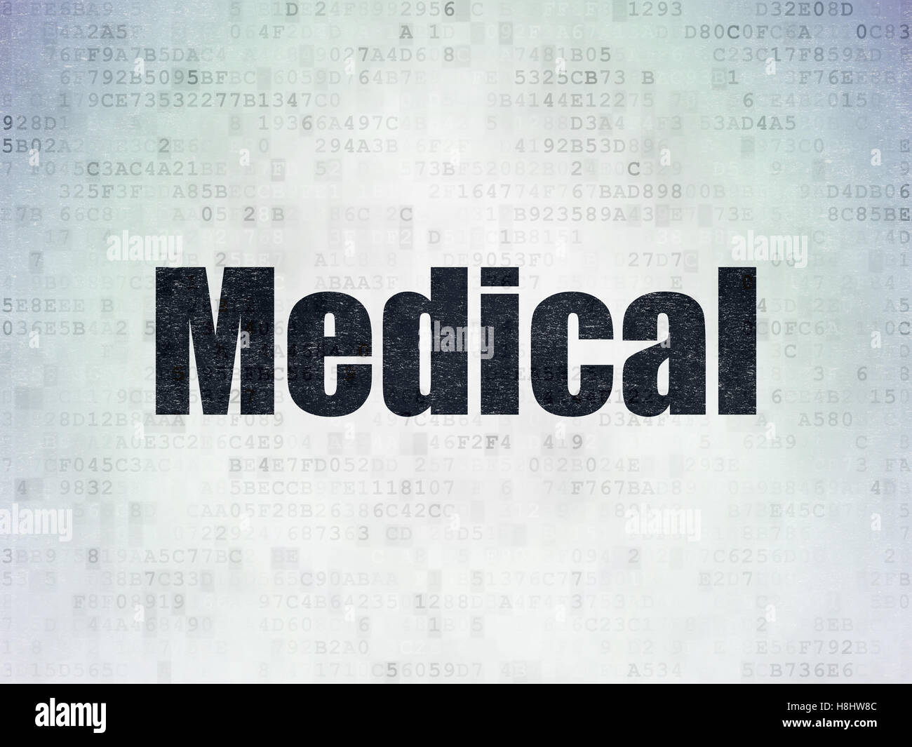 Healthcare concept: Medical on Digital Data Paper background Stock ...
