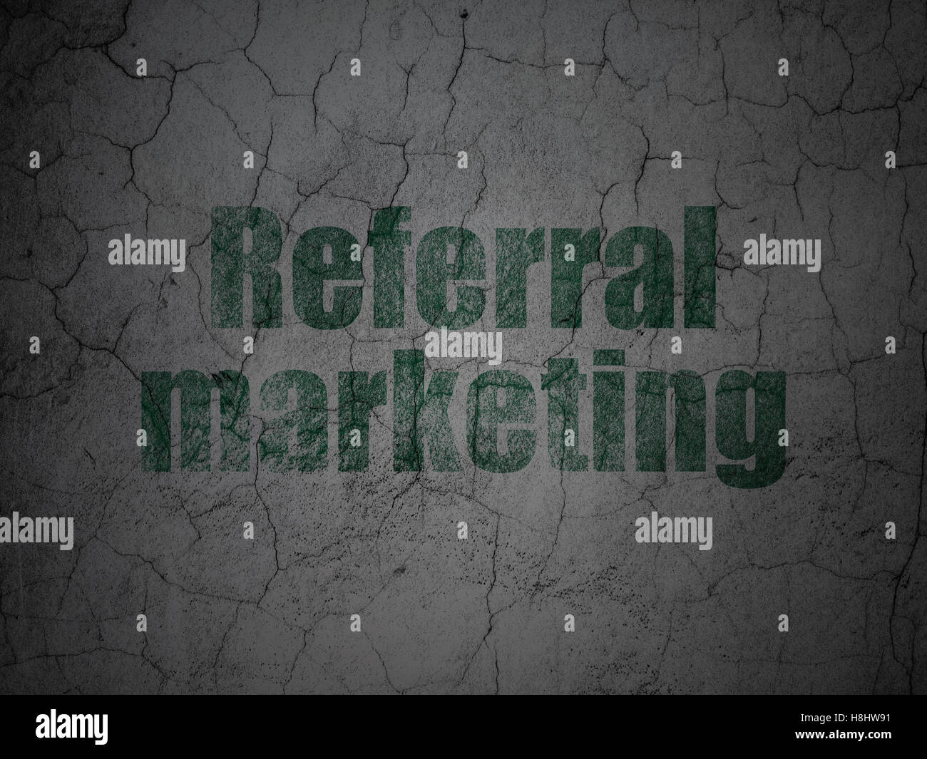Marketing concept: Referral Marketing on grunge wall background Stock ...