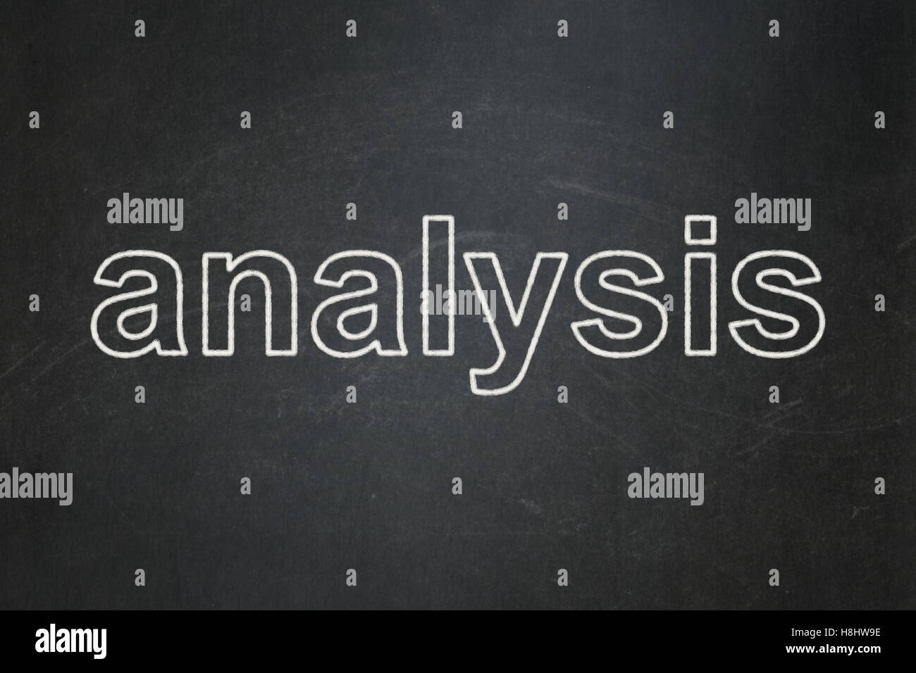 Marketing concept: Analysis on chalkboard background Stock Photo - Alamy