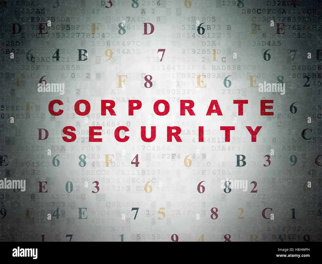 Security concept: Corporate Security on Digital Data Paper background ...