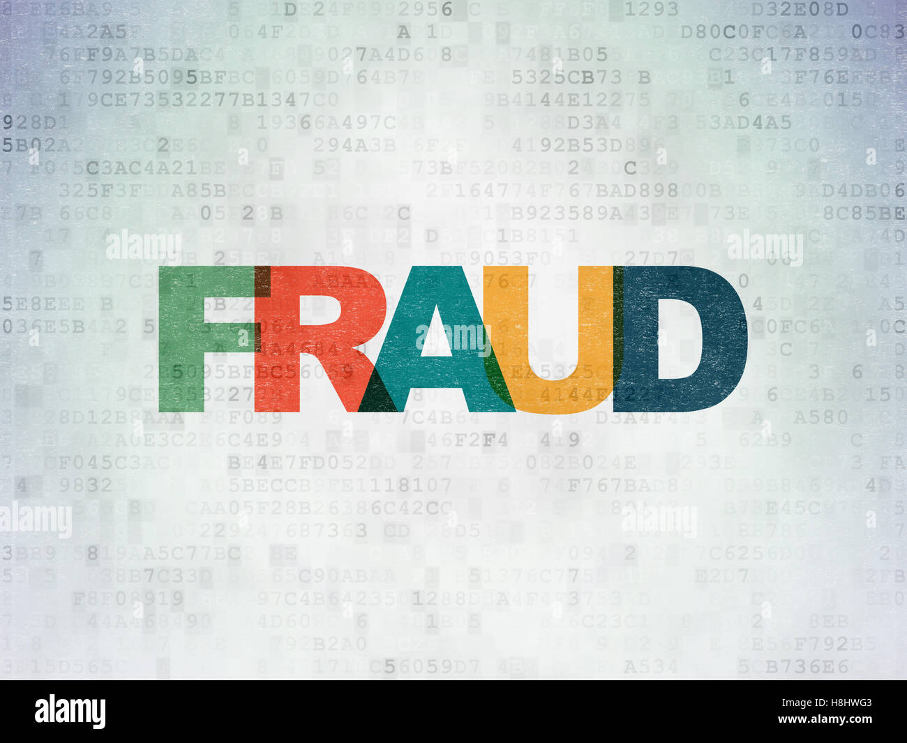 Safety concept: Fraud on Digital Data Paper background Stock Photo - Alamy