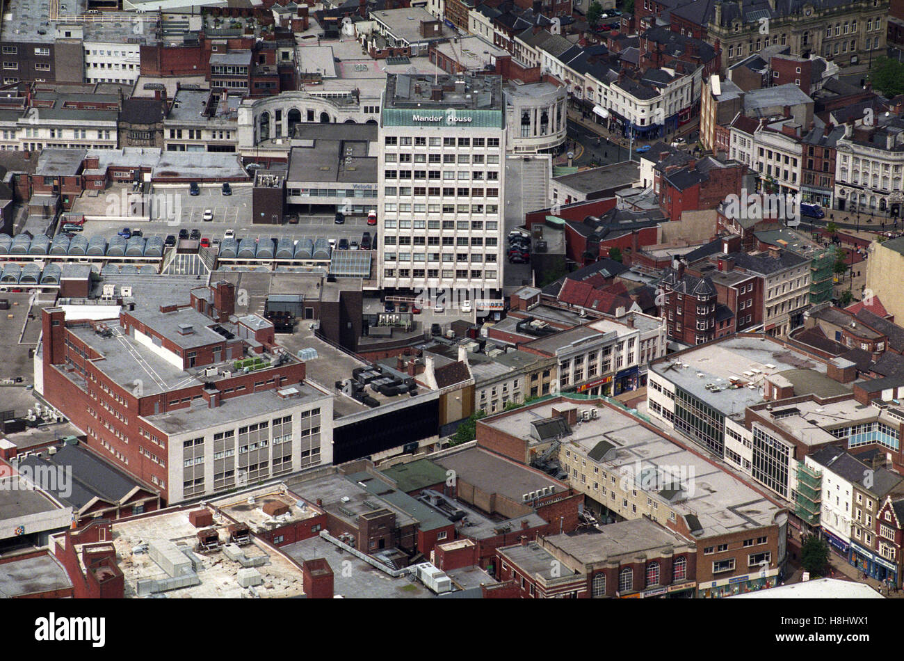 Aerial view wolverhampton mander house hi-res stock photography and ...