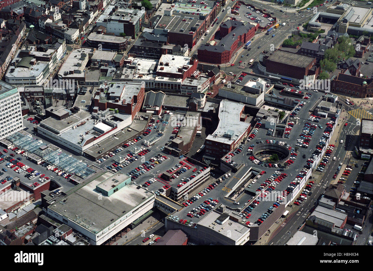 Aerial view of Wolverhampton 9/9/92 Stock Photo - Alamy