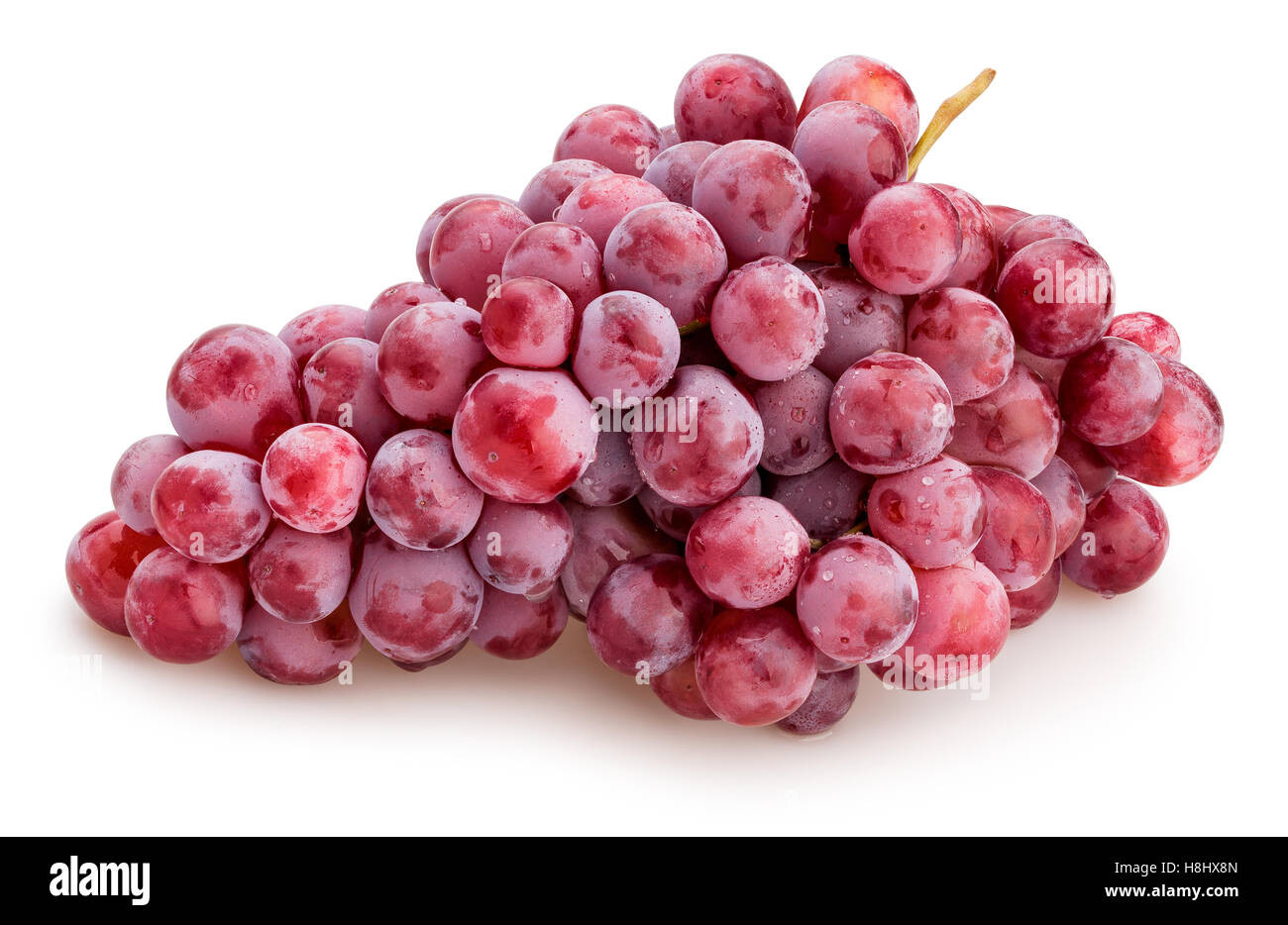 red grapes isolated Stock Photo - Alamy