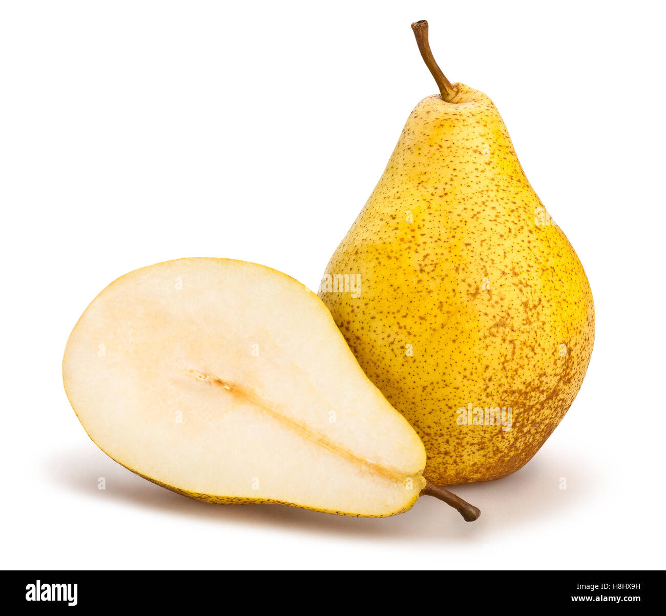 sliced pears isolated Stock Photo - Alamy