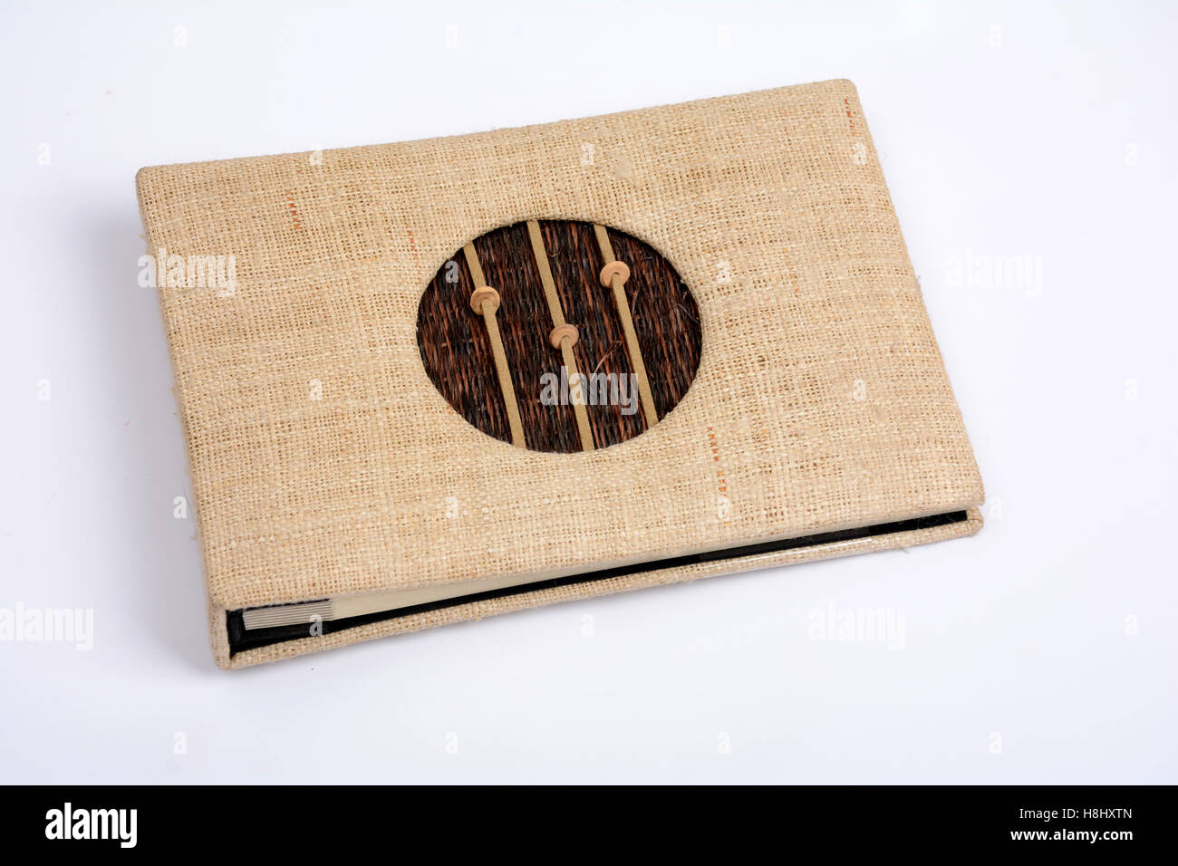 Creative Photo Album Book Cover on white Stock Photo - Alamy